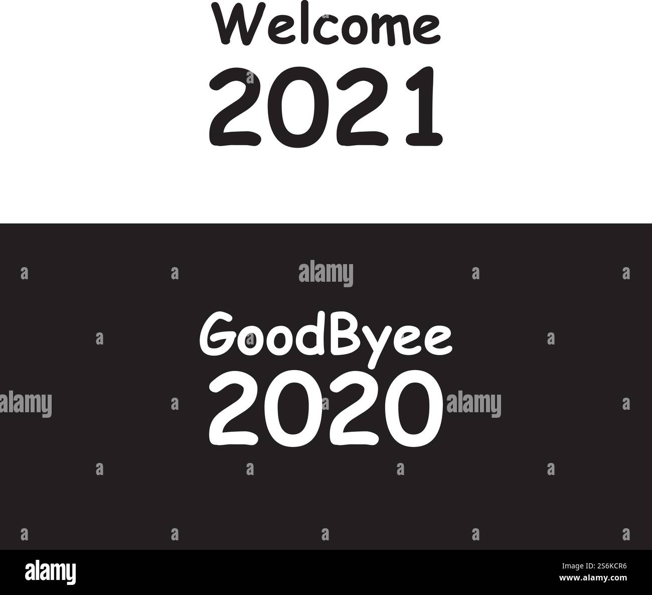 welcome 2021, goodbye 2020 Celebration Design, Vector illustration ...