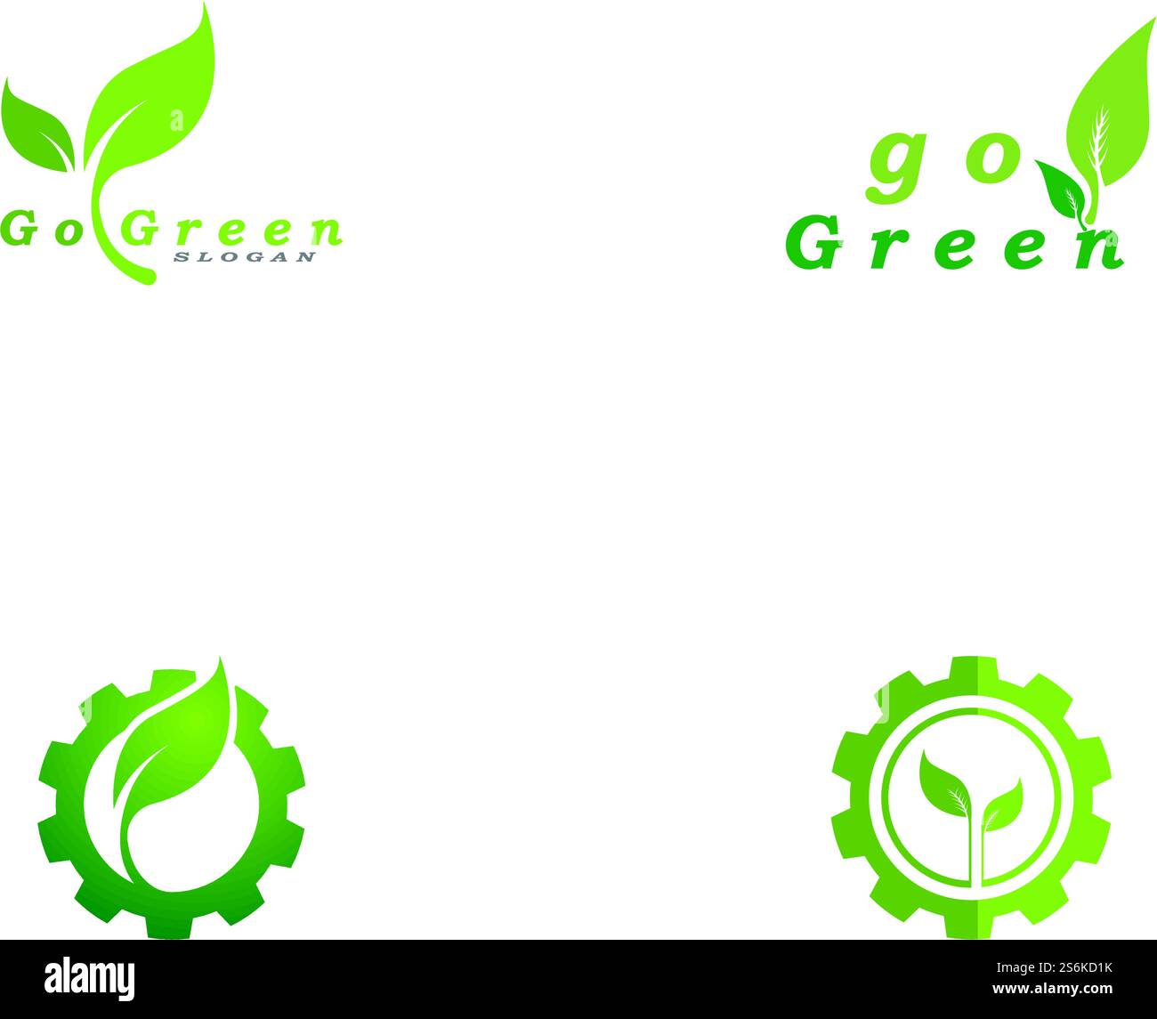 Go green logos and symbol Stock Vector Image & Art - Alamy