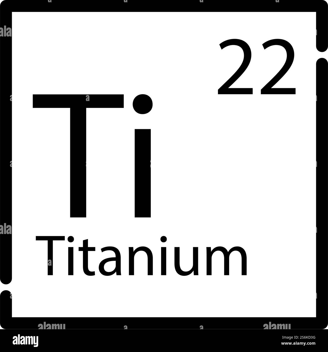 Icon Of Chemistry Element. Bold outline design with editable stroke ...