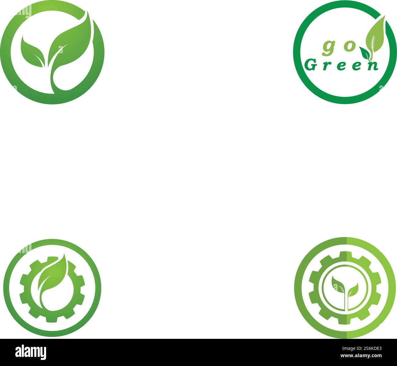Go green logos and symbol Stock Vector Image & Art - Alamy