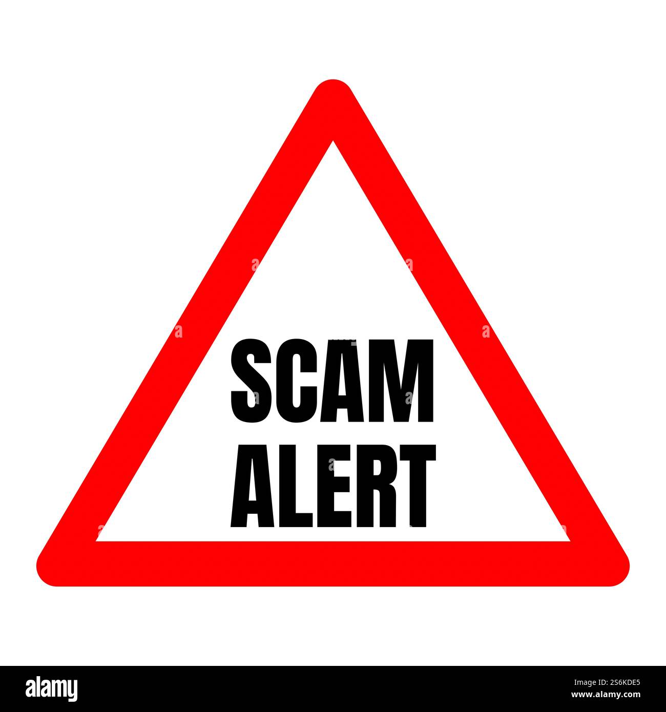 Scam alert symbol icon Stock Photo - Alamy