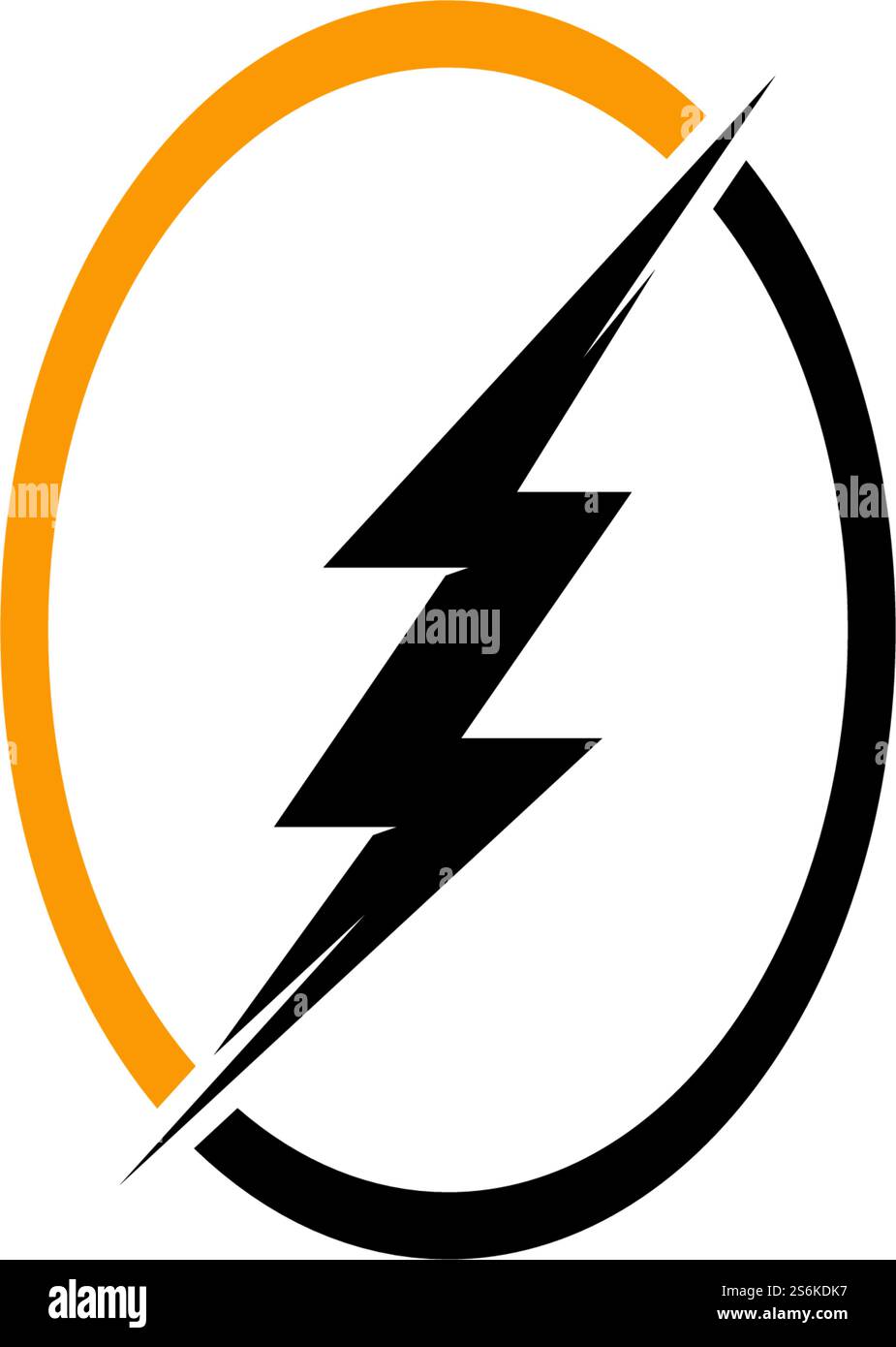 Flash lightning logo black vector Stock Vector Image & Art - Alamy