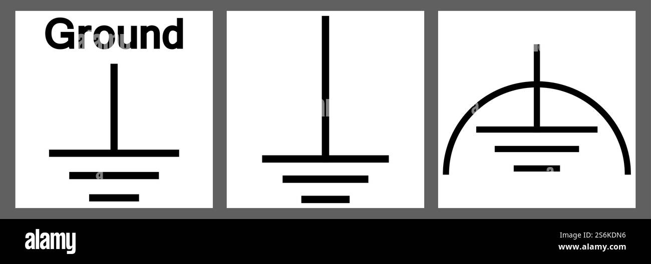 Caution Noiseless Earth Clean Ground Symbol Sign On White Background ...