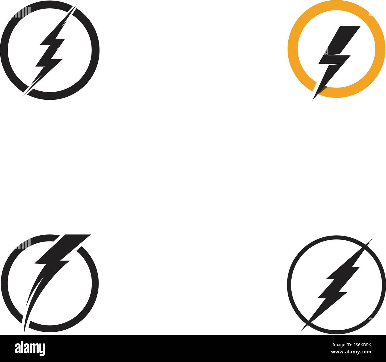 Flash lightning logo black vector Stock Vector Image & Art - Alamy