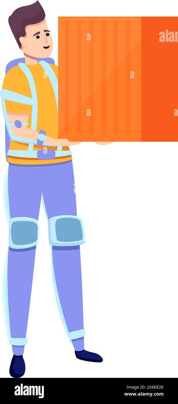 Contemporary exoskeleton icon. Cartoon of Contemporary exoskeleton ...