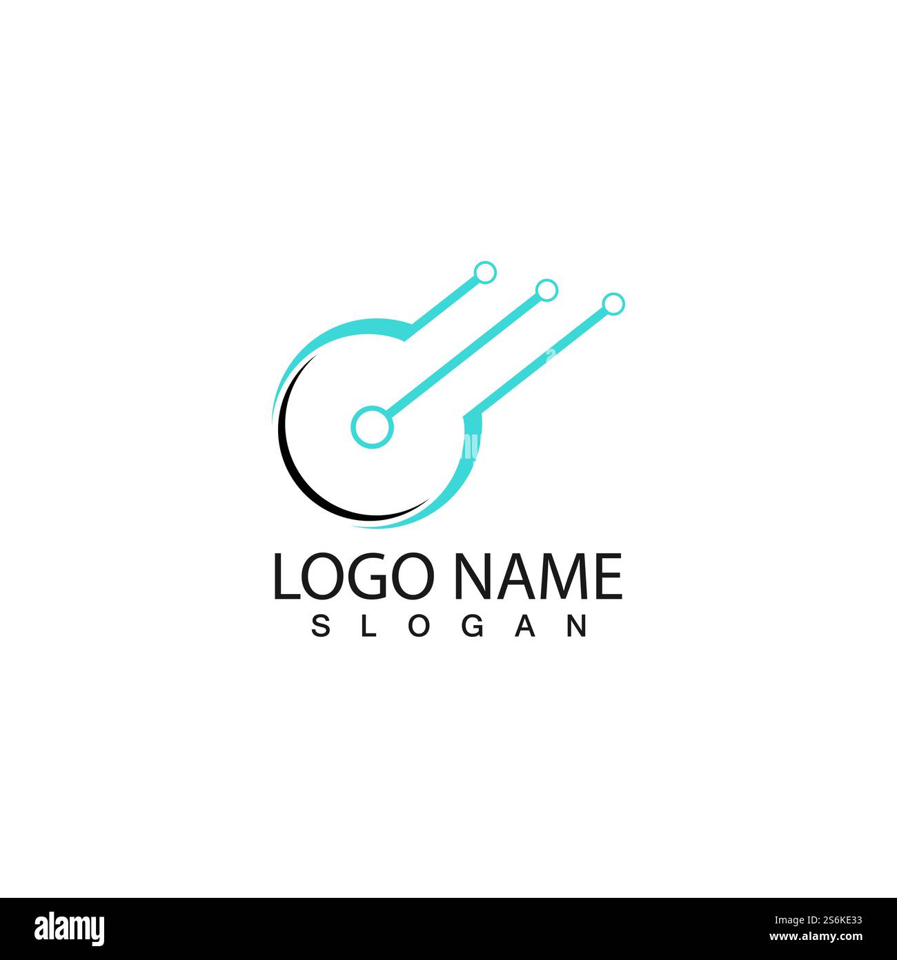 Technology circle logo and symbols Vector Stock Vector Image & Art - Alamy