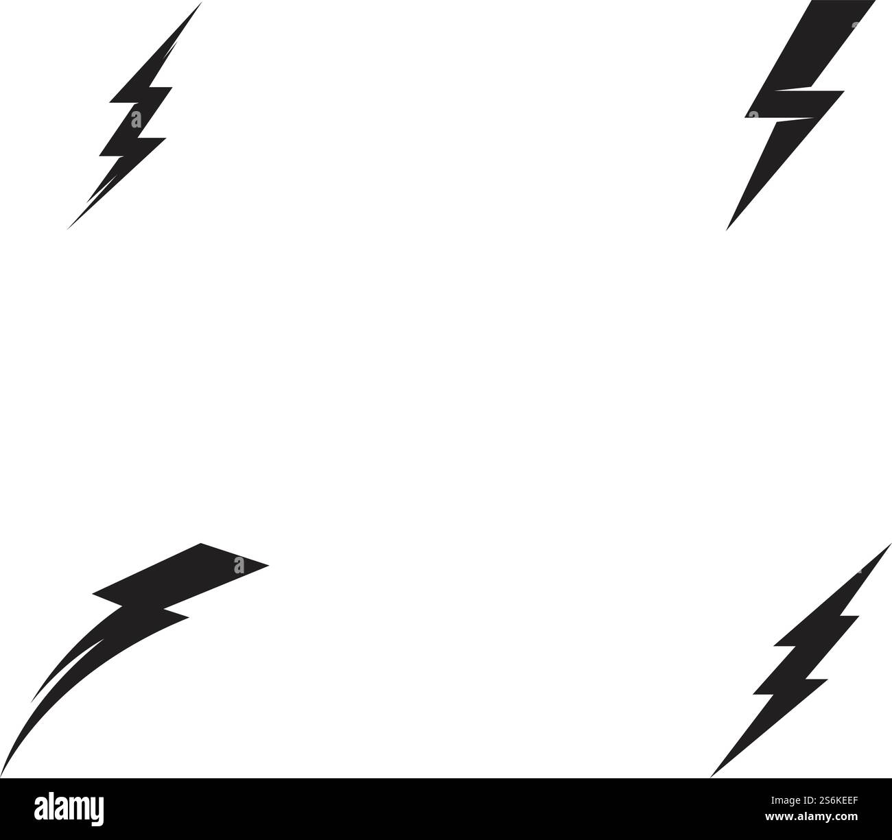 Flash lightning logo black vector Stock Vector Image & Art - Alamy