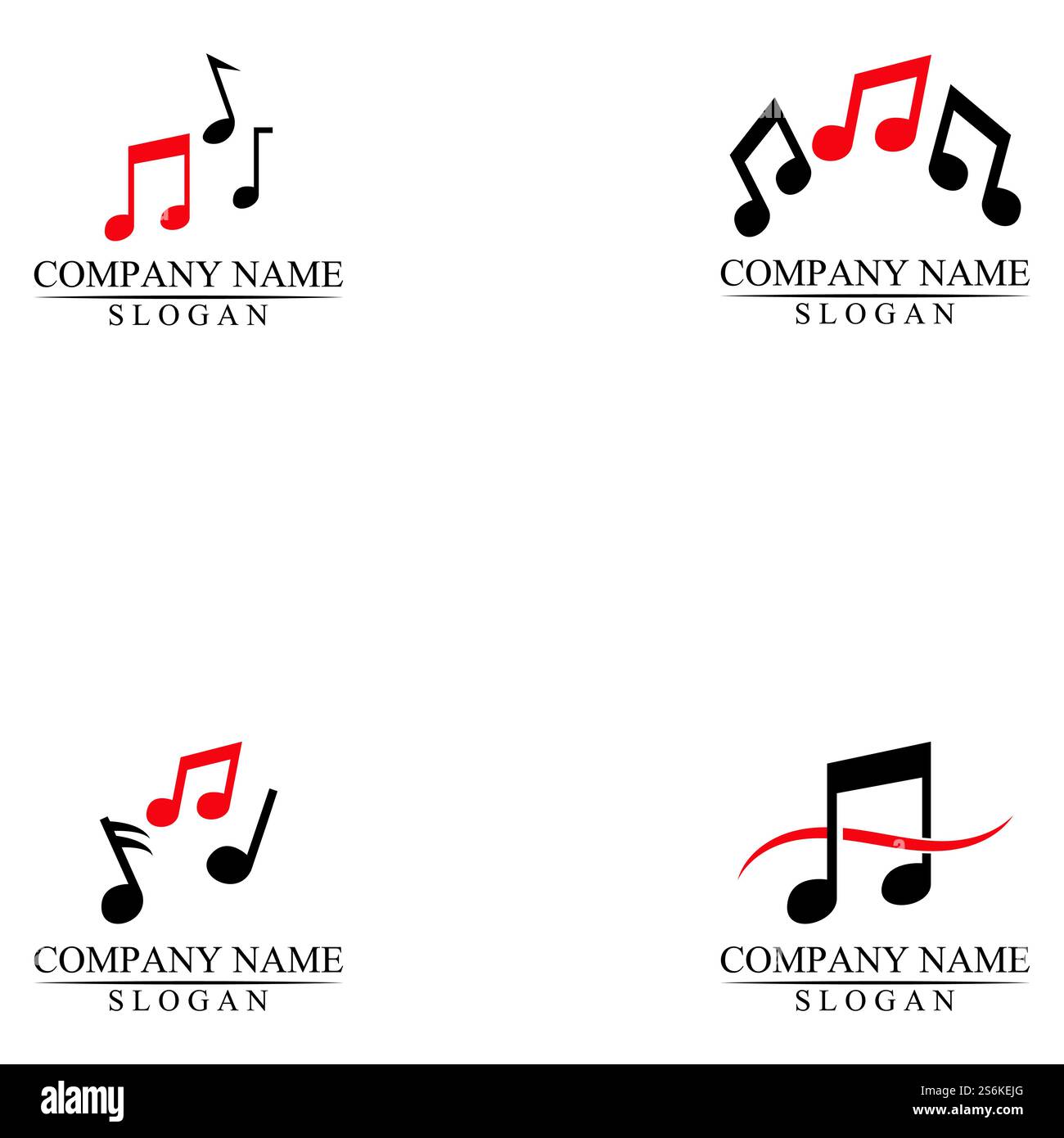 Music note symbols logo and icons template Stock Vector Image & Art - Alamy