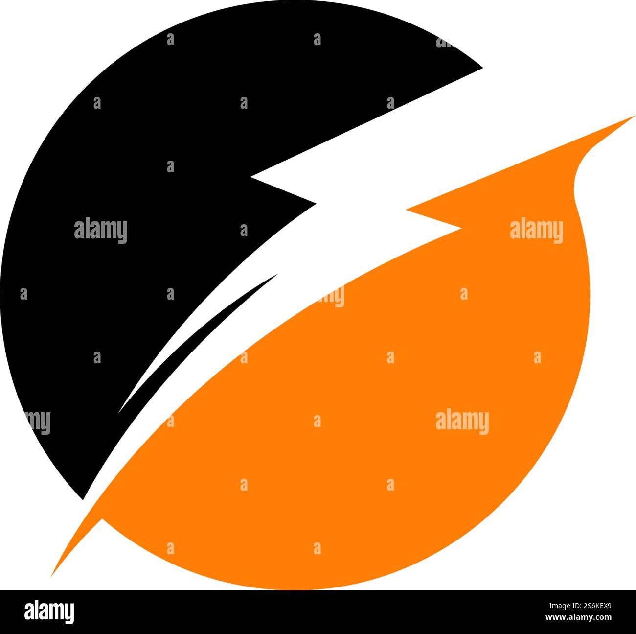 Flash lightning logo black vector Stock Vector Image & Art - Alamy