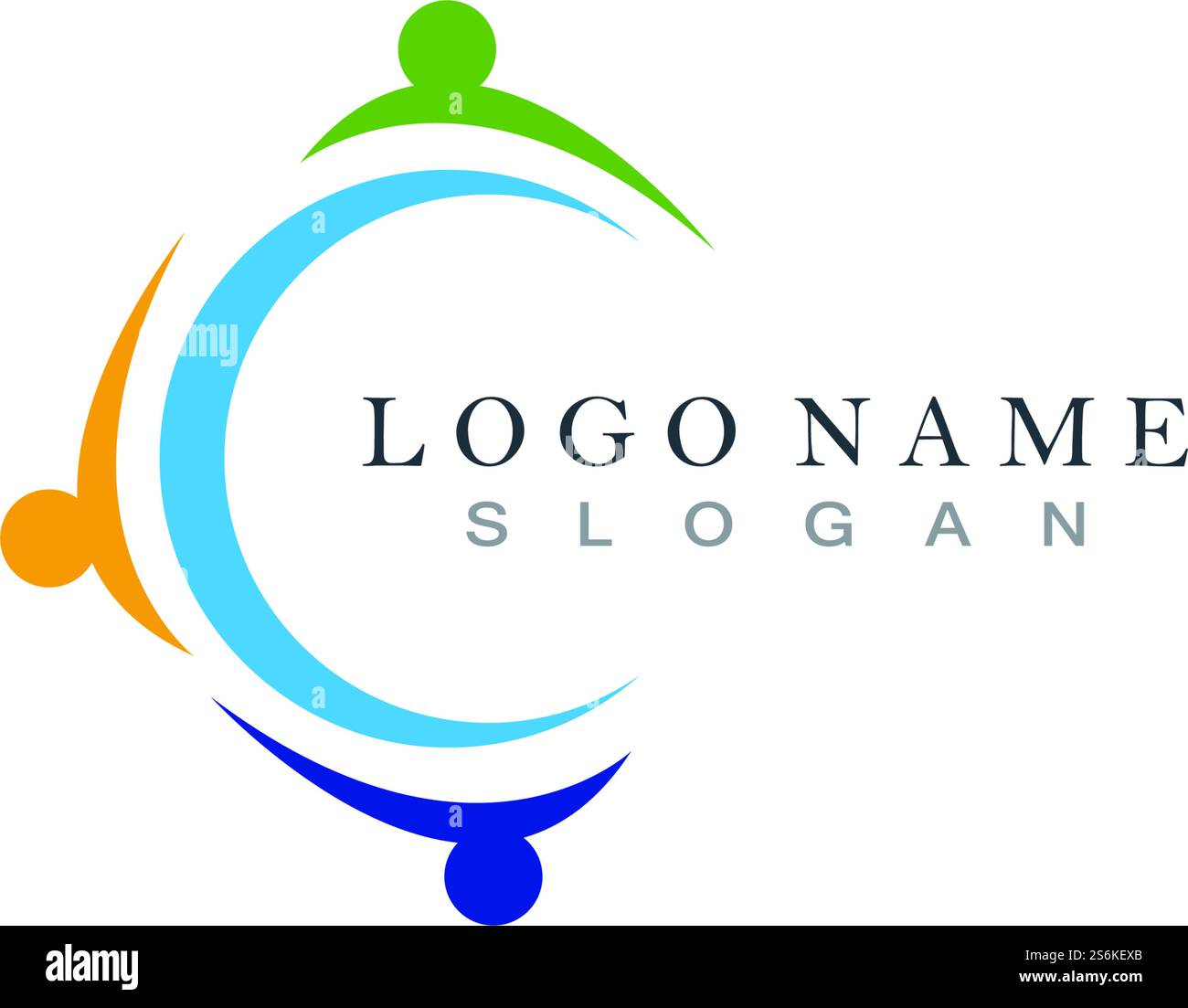 C people Logo Template Vector Illustration Stock Vector Image & Art - Alamy