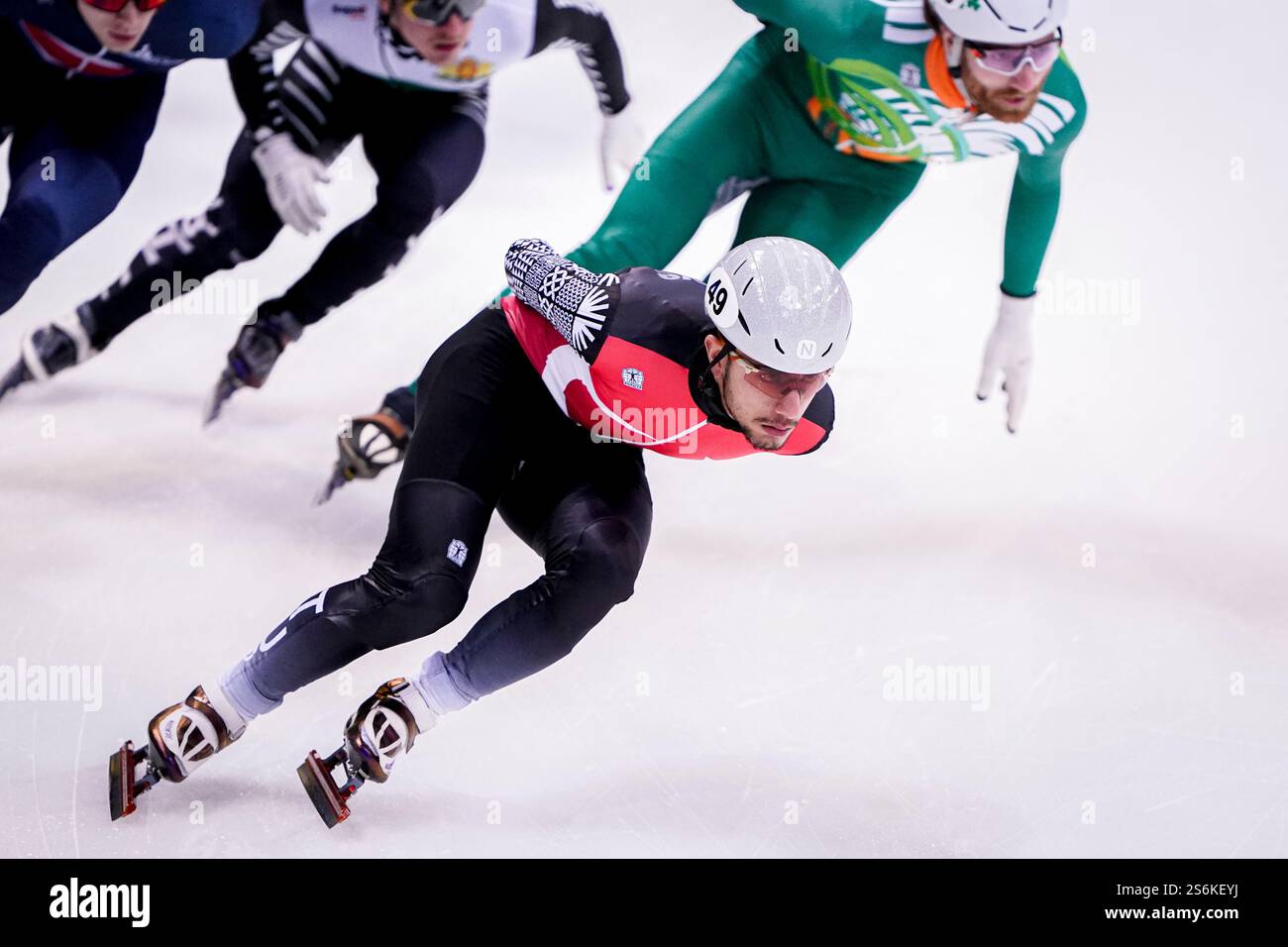 DRESDEN, GERMANY - JANUARY 17: Furkan Akar of Turkey during the ISU ...