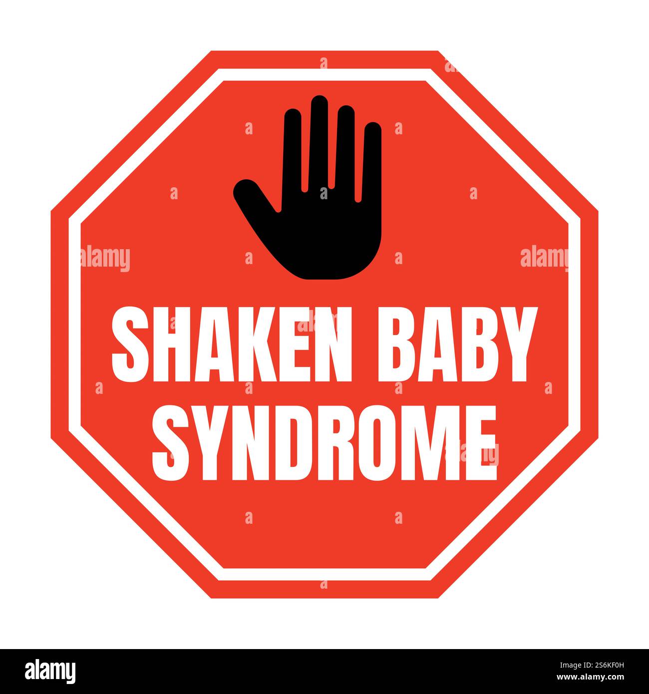 Stop shaken baby syndrome symbol icon Stock Photo - Alamy