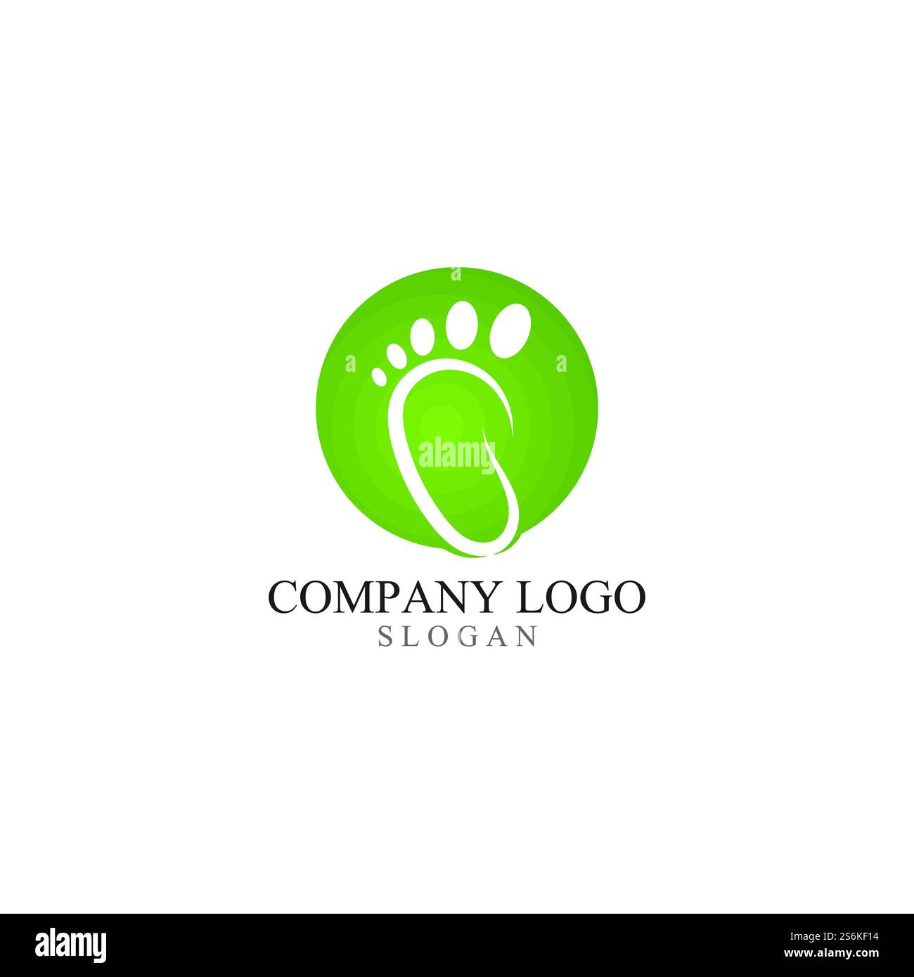 Foot print logo and symbol vector Stock Vector Image & Art - Alamy