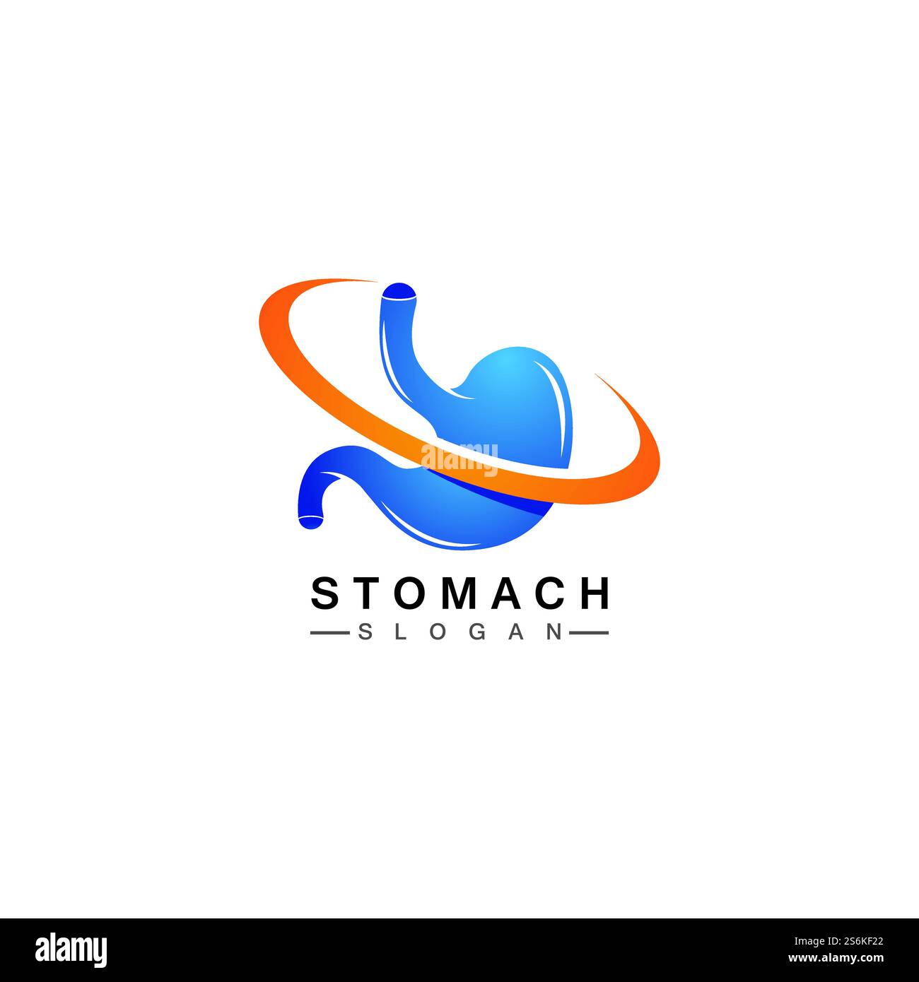 Stomach Logo vector illustration design - creative Gastroenterology ...