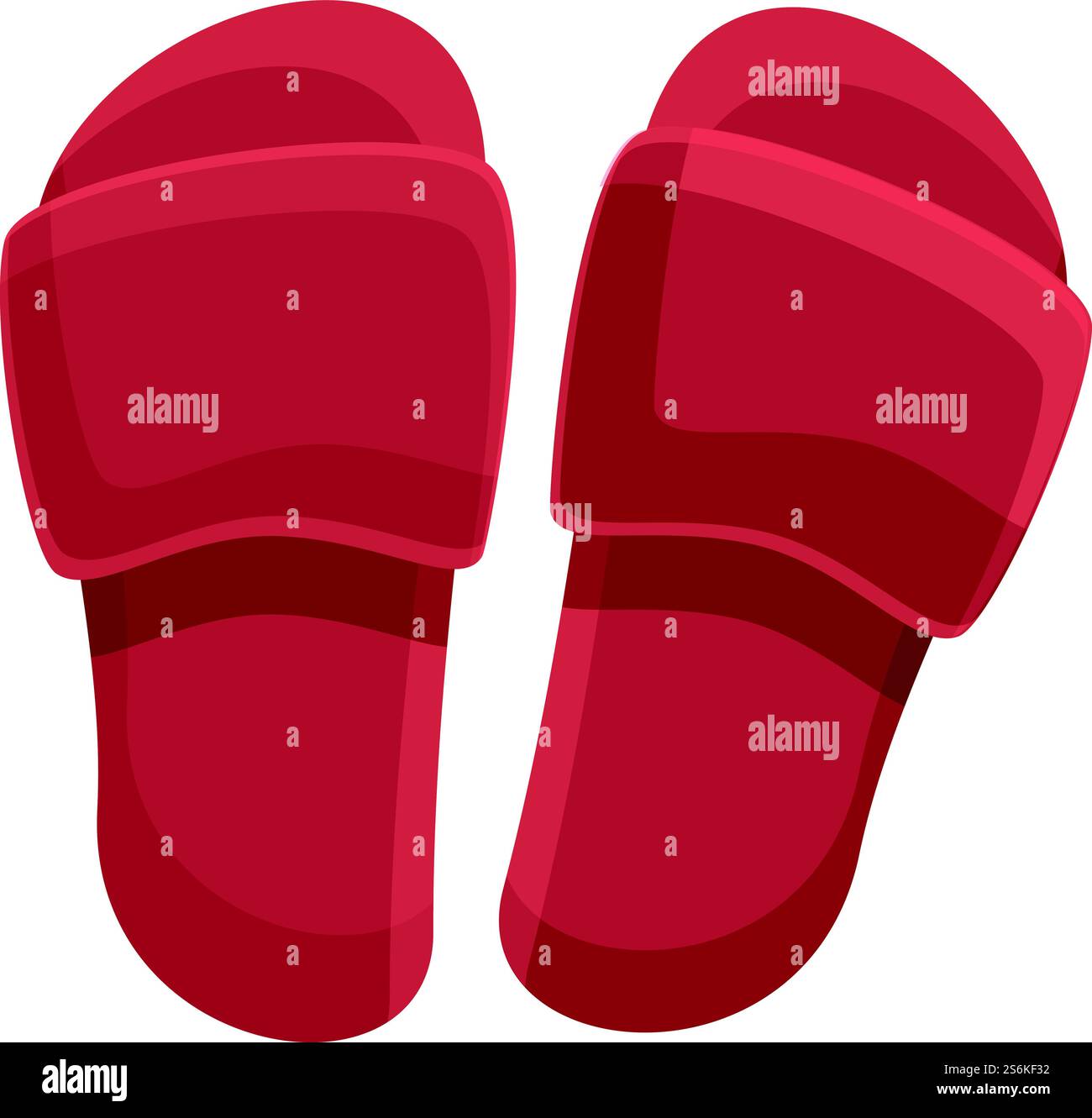 Beach slippers icon. Cartoon of Beach slippers vector icon for web ...