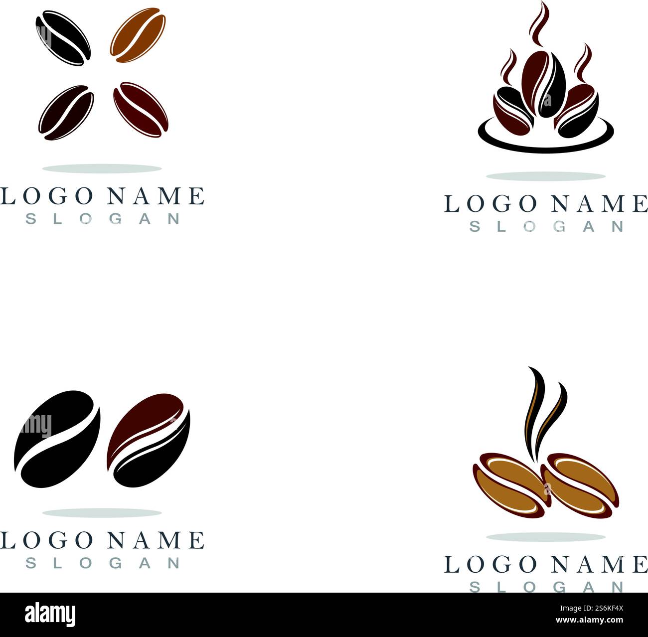 Coffee Beans Logo Template vector icon Stock Vector Image & Art - Alamy