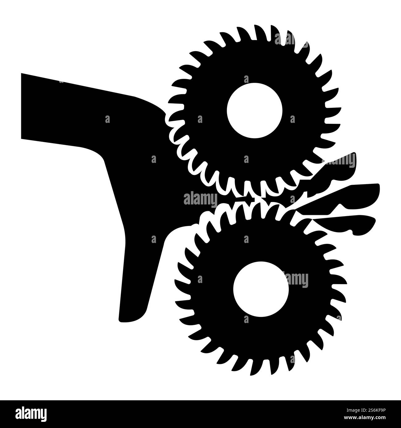 Cutting of Fingers Rotating Blades Symbol Sign, Vector Illustration ...