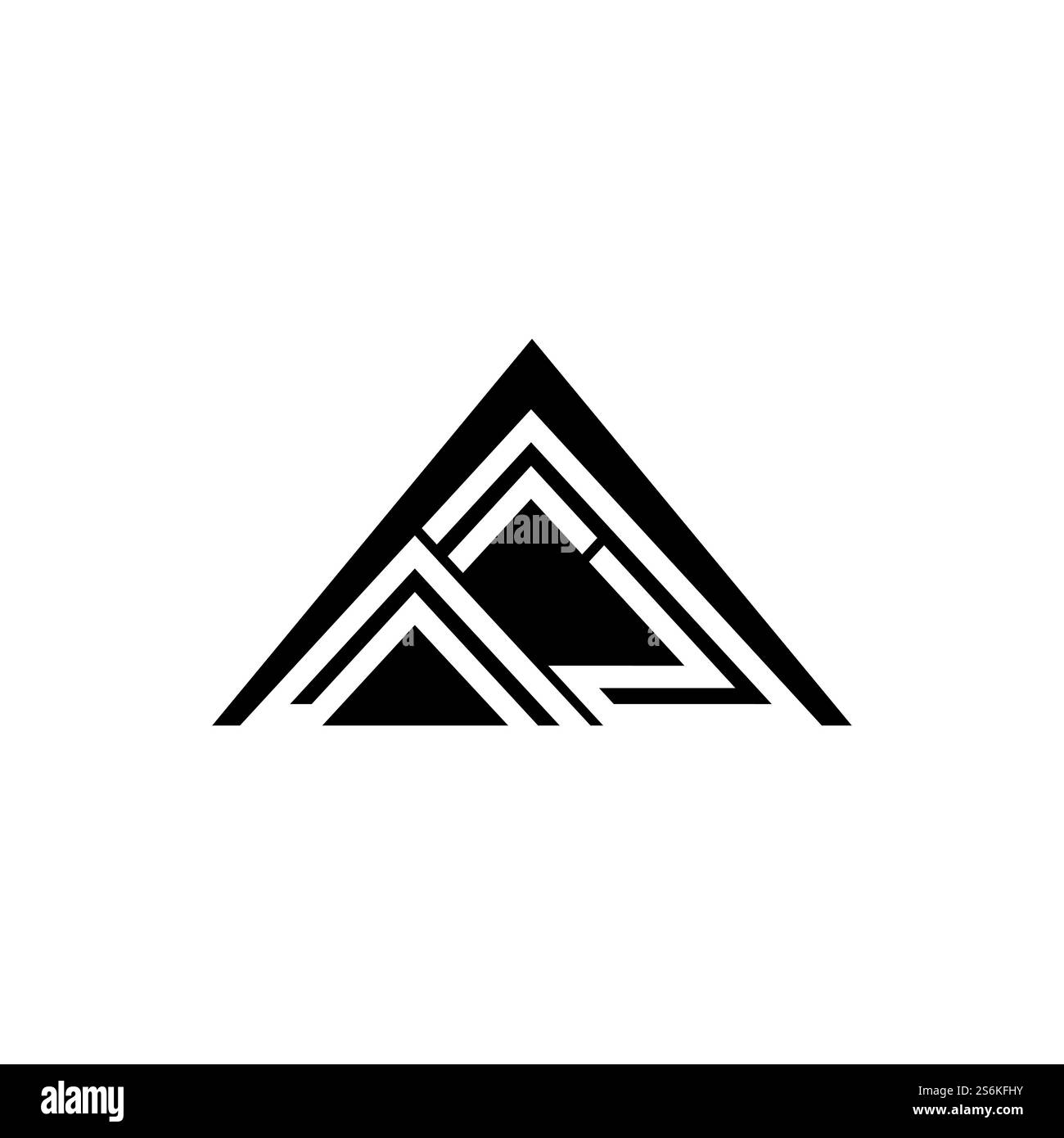 Futuristic Triangle Chain logo design inspiration Stock Vector Image ...