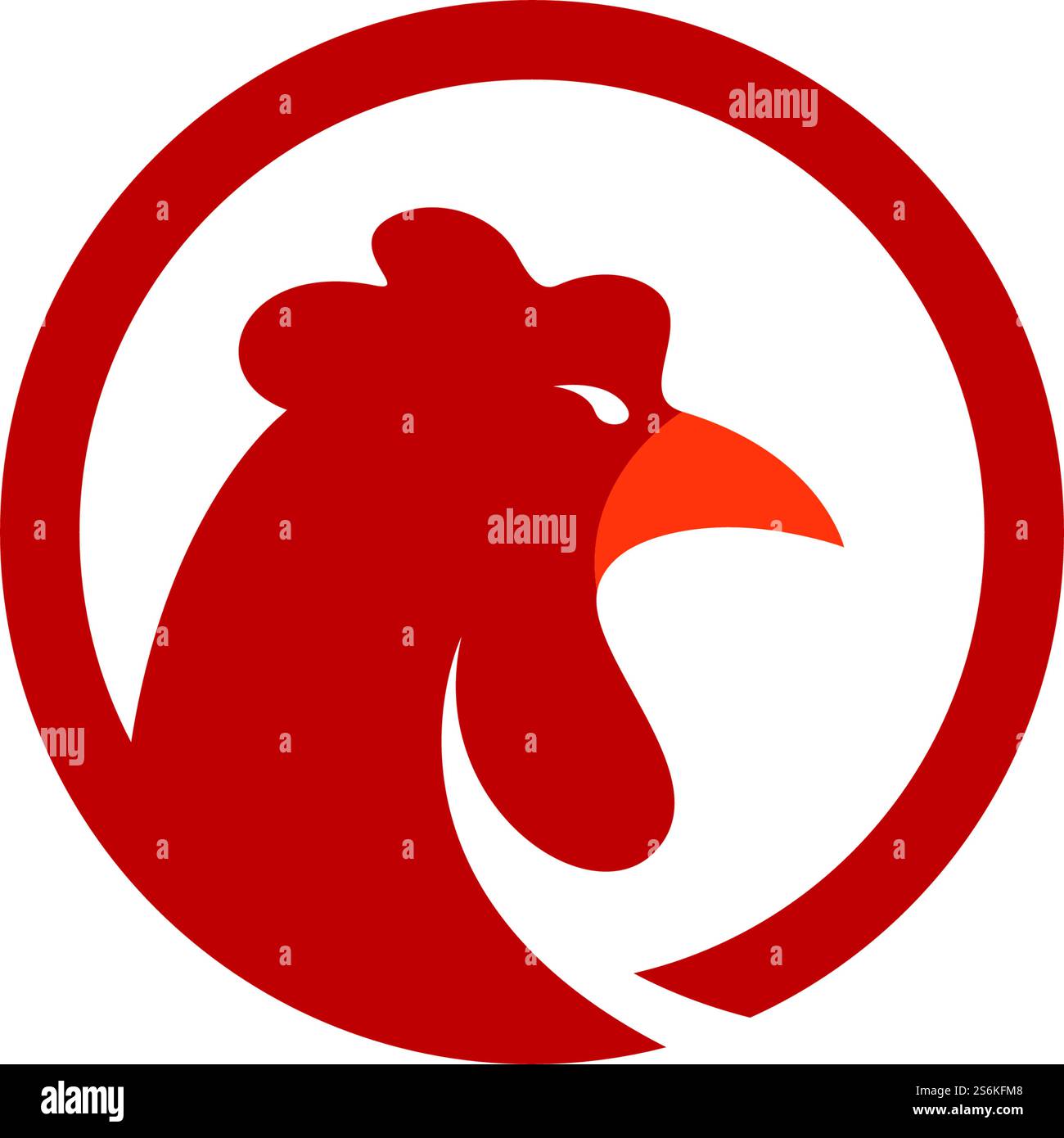 Rooster logo template vector illustration Stock Vector Image & Art - Alamy