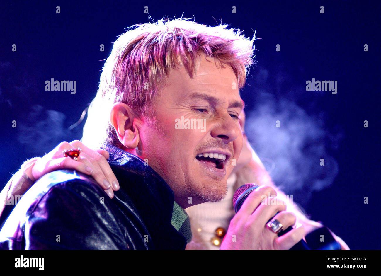 Milan Italy 07/12/2001: Ron, Italian singer, during the live concert at ...