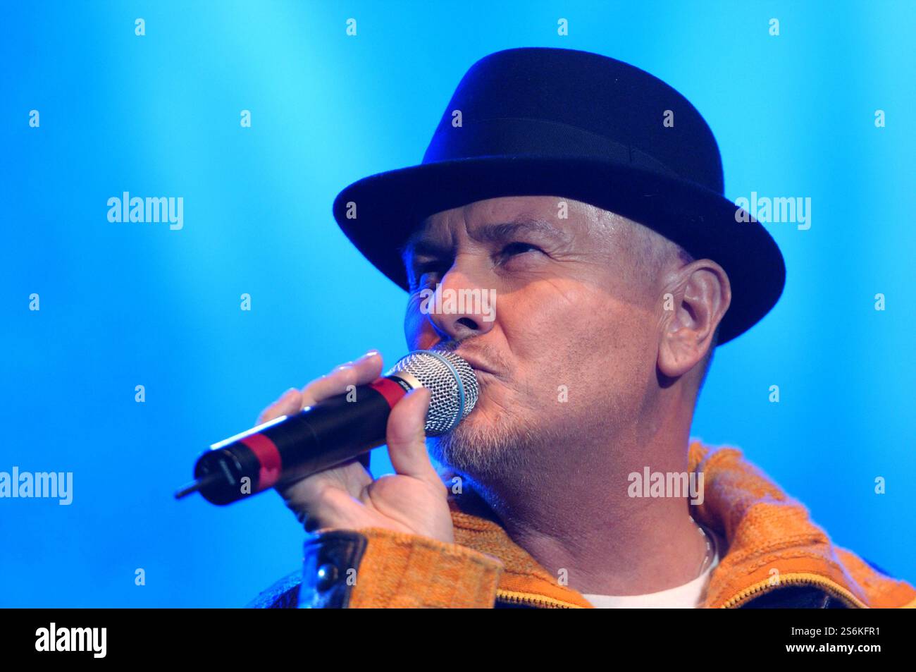 Milan Italy 09/11/2004: Ron, Italian singer, during the live concert of ...