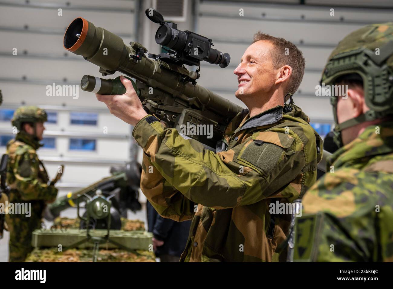 Kirkenes 20250117. Defense Chief Eirik Kristoffersen tests Norway's new ...