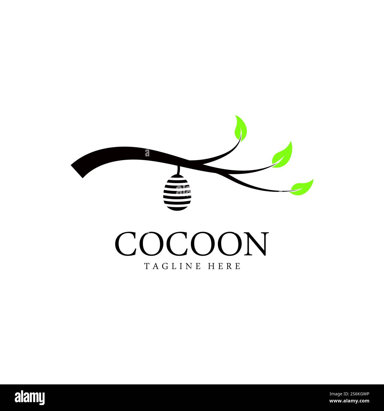 Cocoon logo template vector icon and symbol Stock Vector Image & Art ...