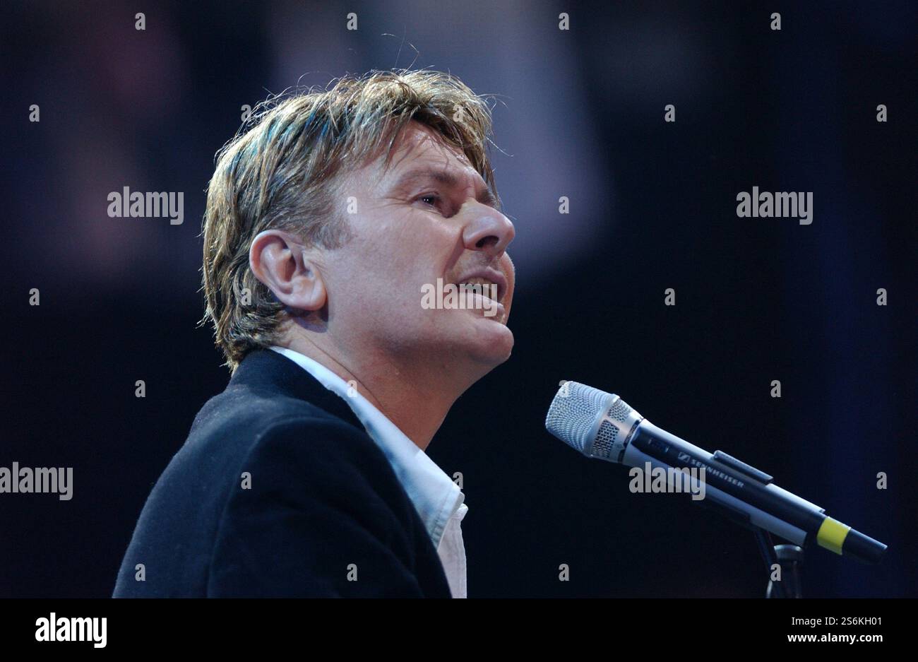 Milan Italy 21/03/2005: Ron , Italian singer, during the live concert ...