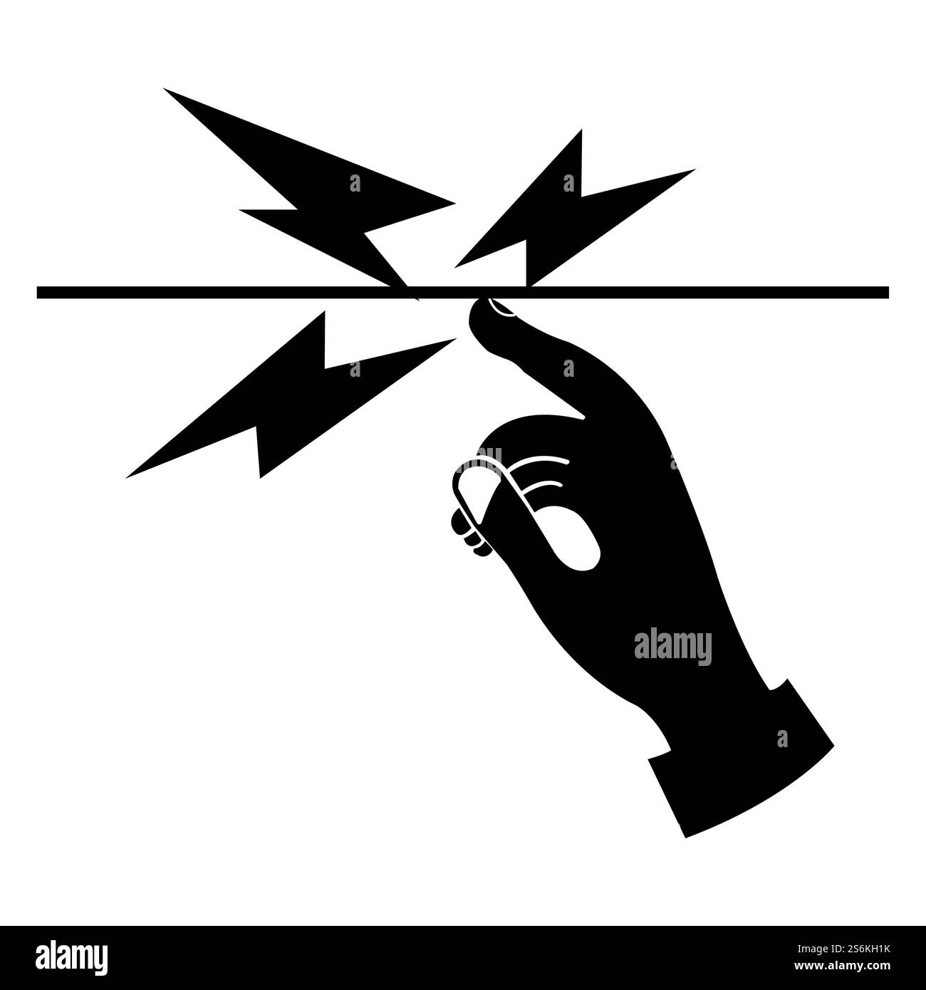 Caution Do Not Touch Symbol Sign Isolate on White Background Stock ...