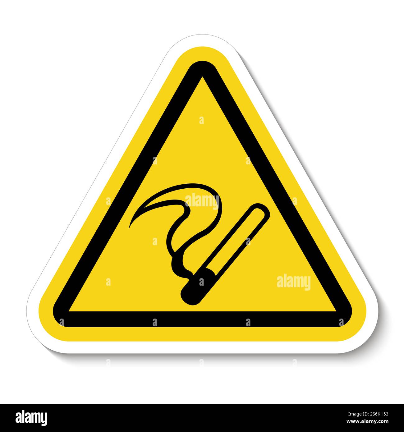 No Smoking Symbol Sign On White Background Stock Vector Image & Art - Alamy