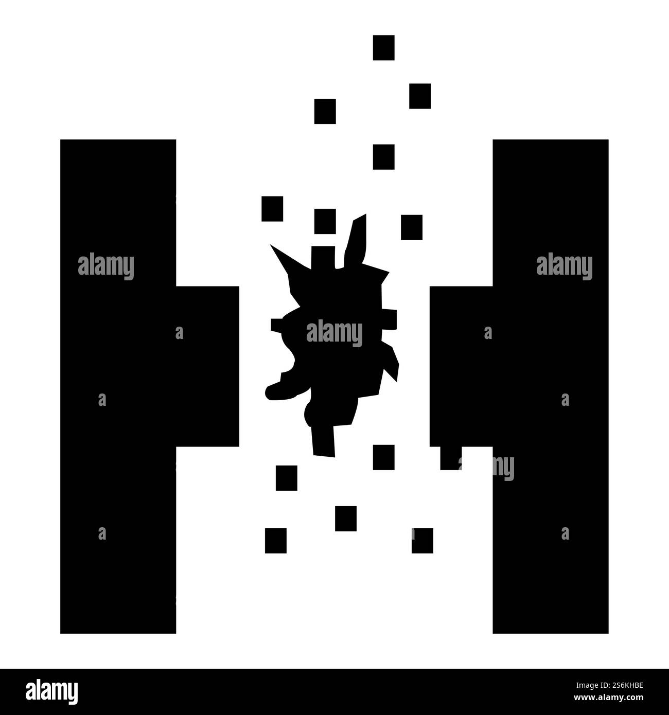 Danger Of Molten Metal Symbol Sign Isolate On White Background,Vector ...