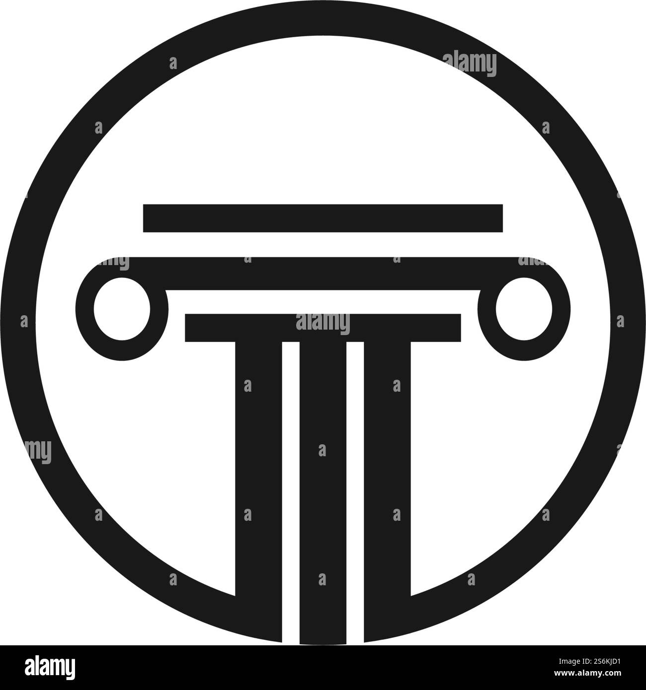 Column logo design hi-res stock photography and images - Alamy