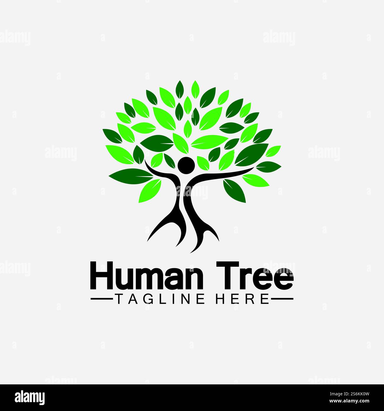 People Tree Vector Logo Template illustration design Stock Vector Image ...