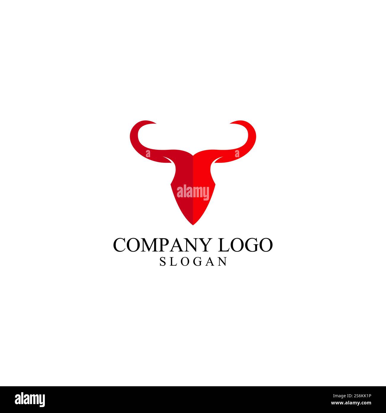 BULL Horn Logo Template vector icon illustration design Stock Vector ...
