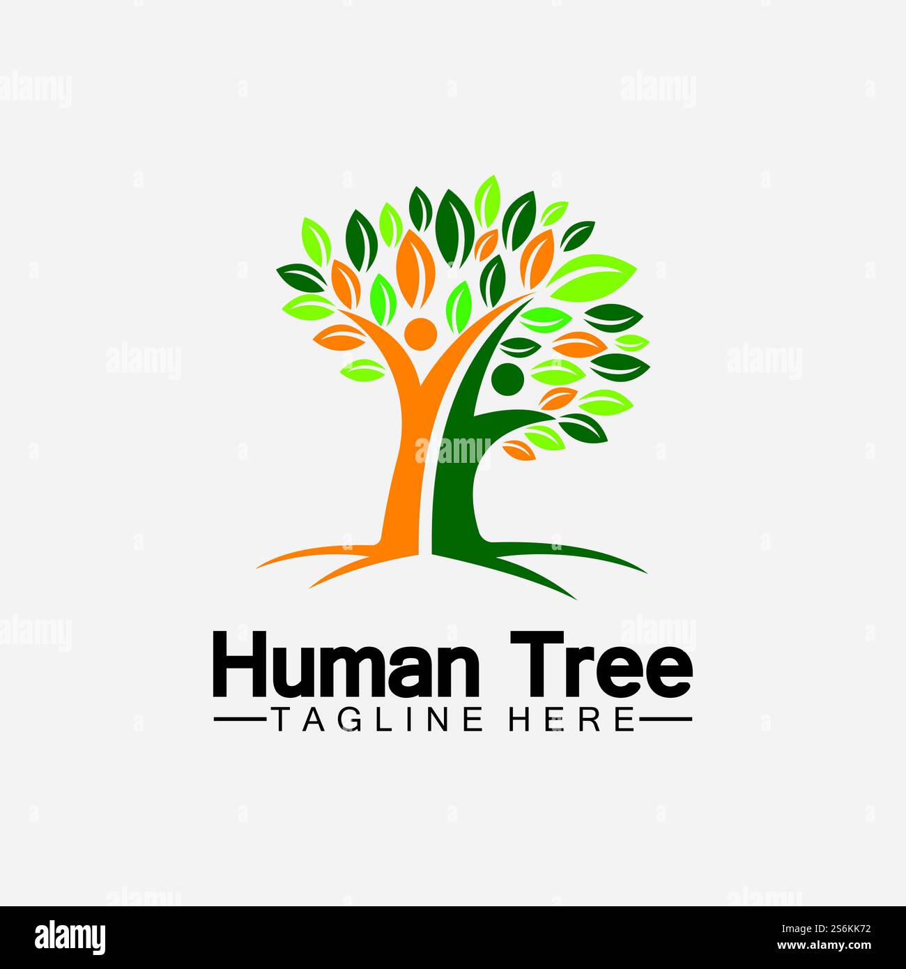 People Tree Vector Logo Template illustration design Stock Vector Image ...