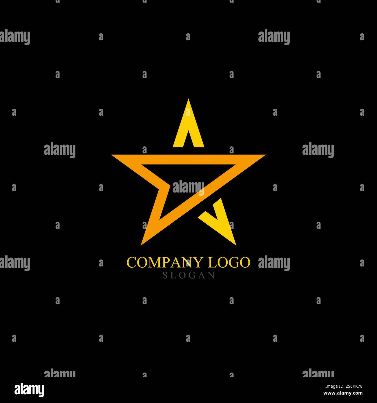 Gold Star Logo and Symbol Vector Stock Vector Image & Art - Alamy