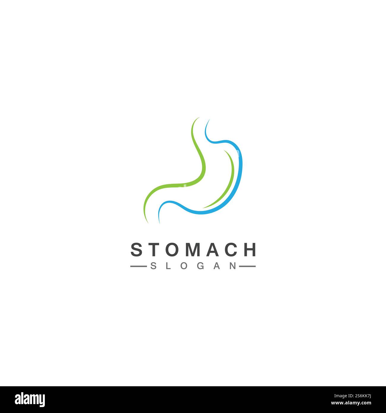 Stomach Logo vector illustration design - creative Gastroenterology ...