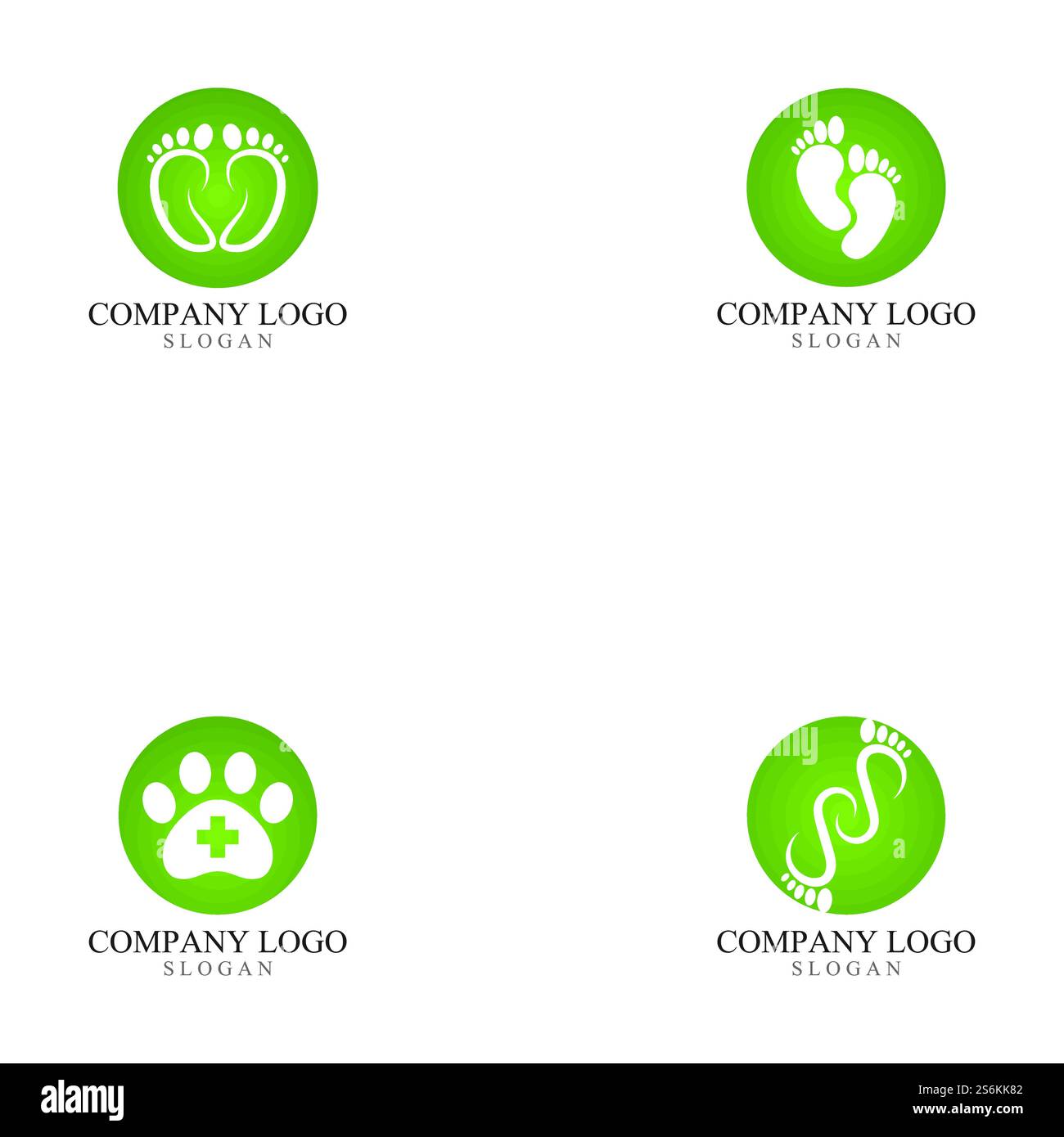 set of Foot print logo and symbol vector Stock Vector Image & Art - Alamy