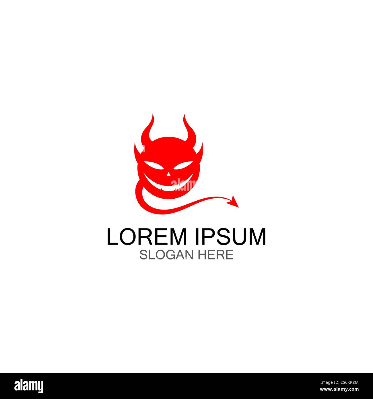 Devil logo vector icon template Stock Vector Image & Art - Alamy