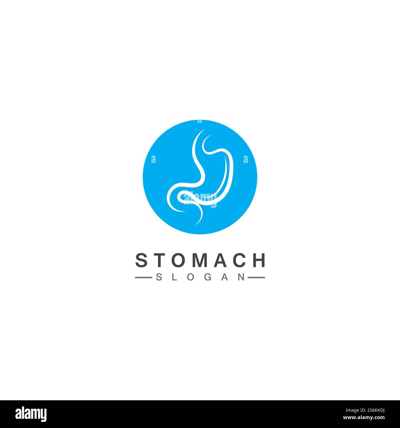 Stomach Logo vector illustration design - creative Gastroenterology ...