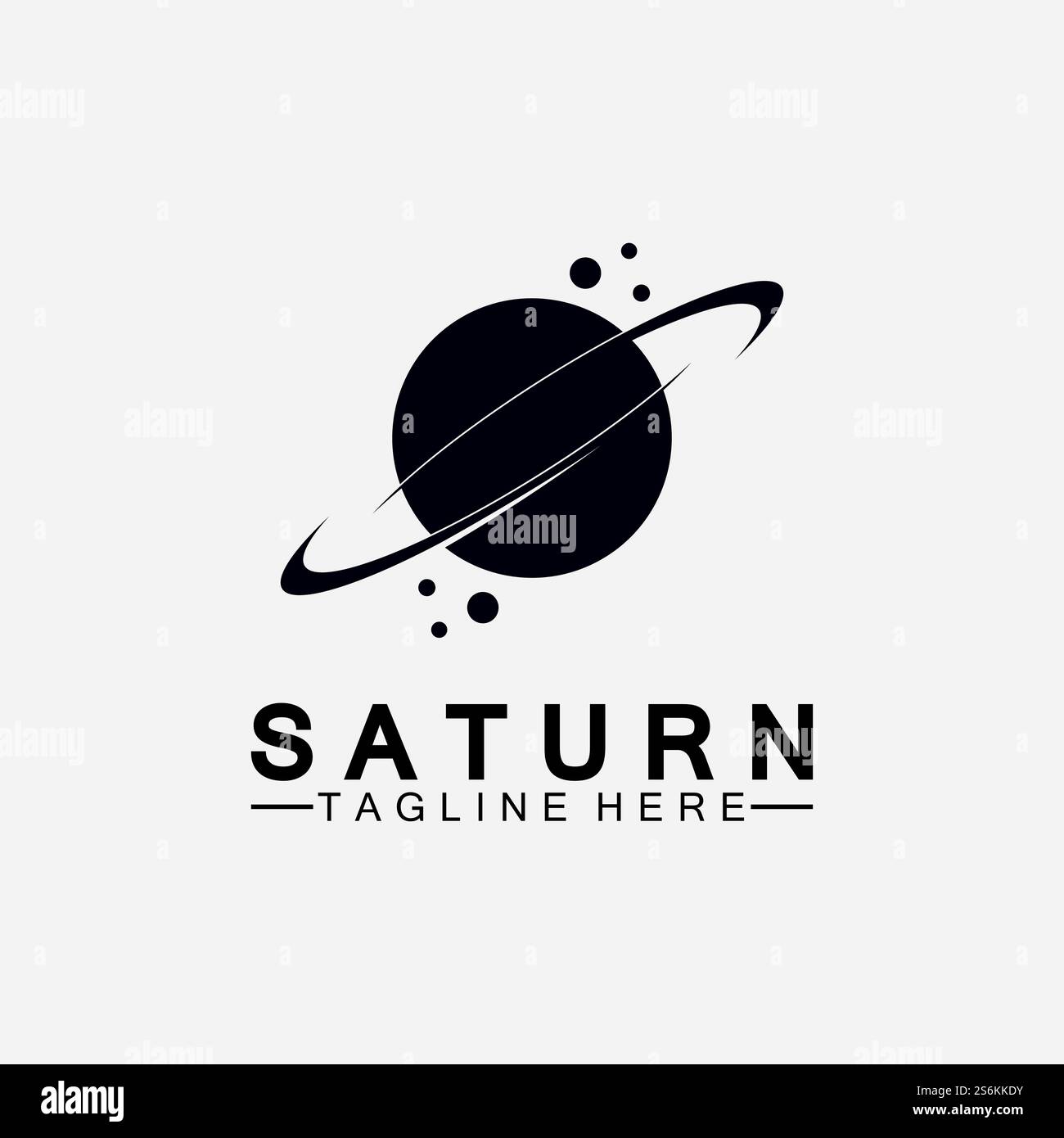 Planet Saturn logo vector illustration design. Planet logo template ...