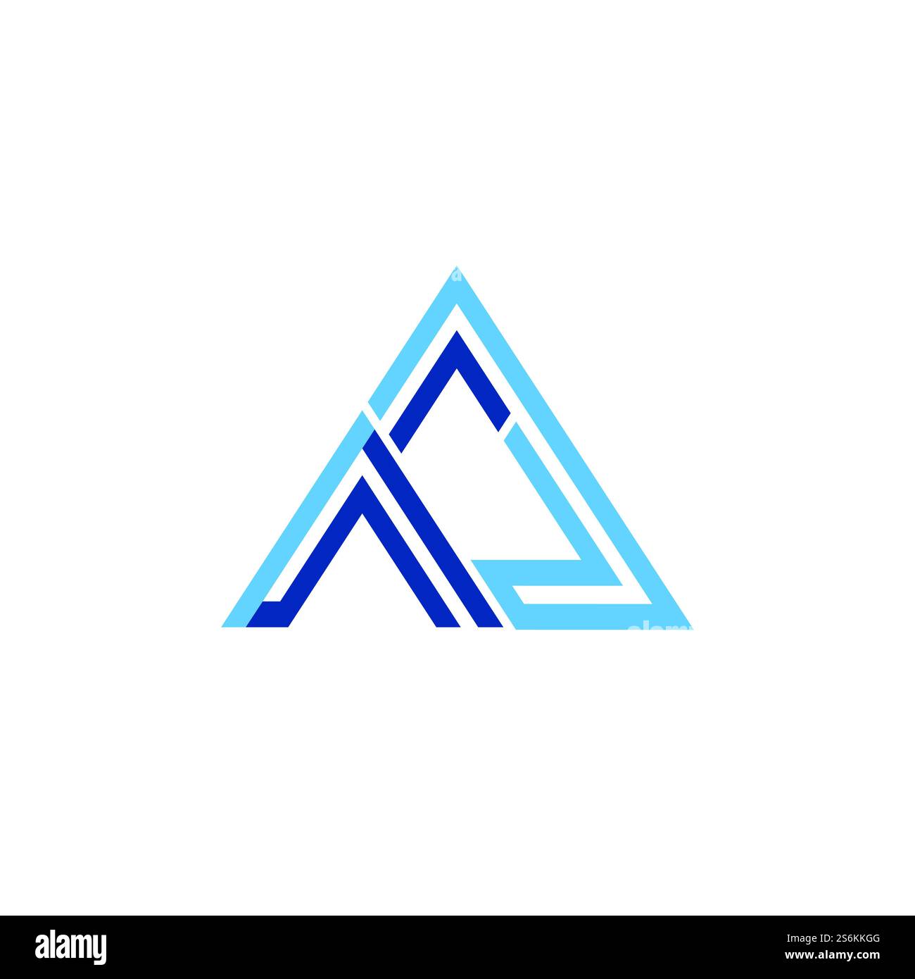 Futuristic Triangle Chain logo design inspiration Stock Vector Image ...