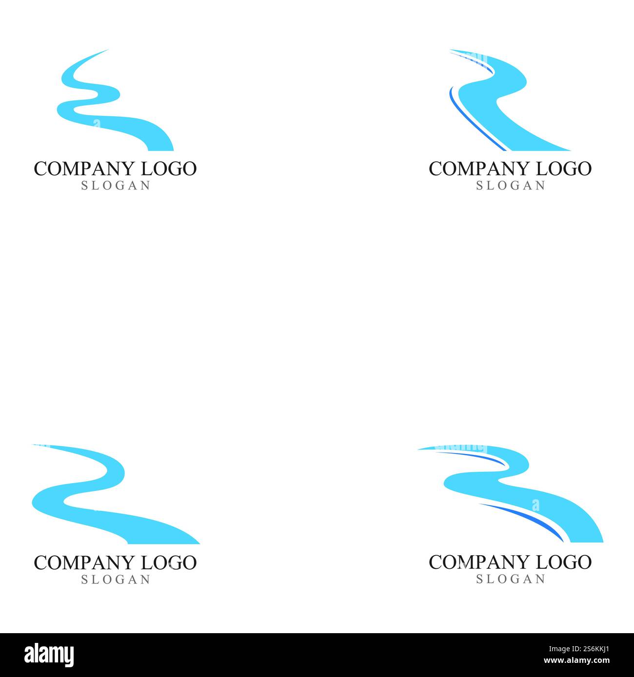 Set Of R Letter River Logo Template Vector Illustration Stock Vector ...