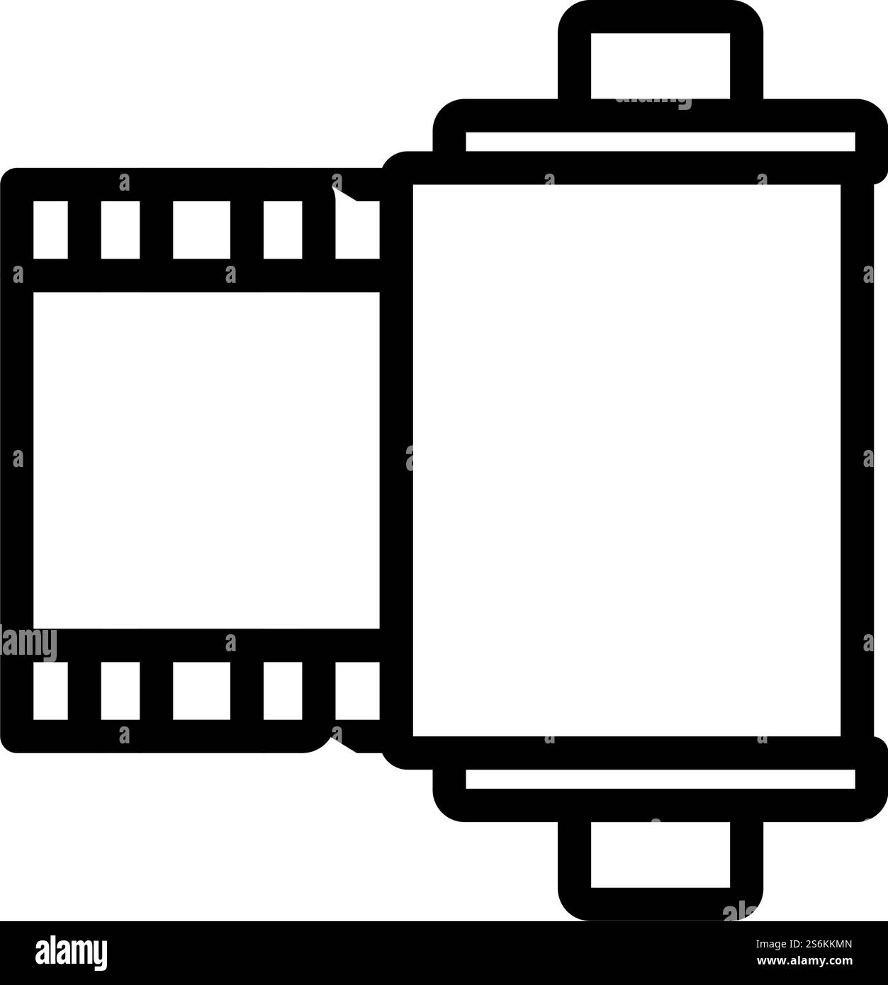 Photo Cartridge Reel Icon. Bold outline design with editable stroke width. Vector Illustration ...