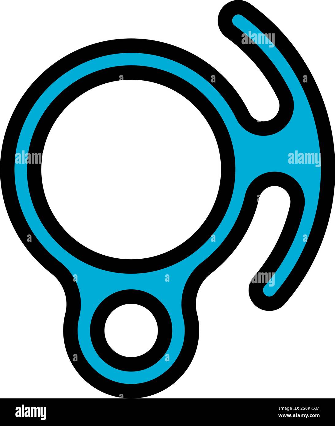 Alpinist Descender Icon. Editable Bold Outline With Color Fill Design ...