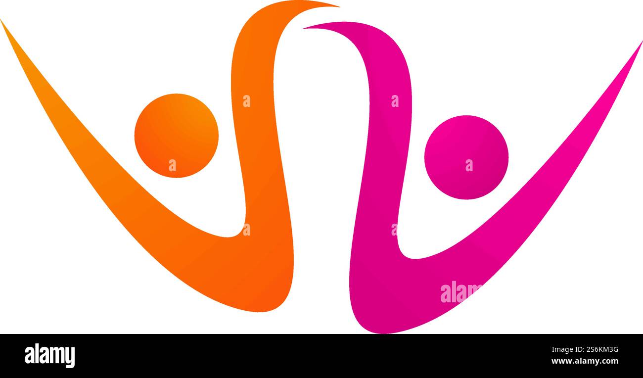 People two logos Stock Vector Image & Art - Alamy