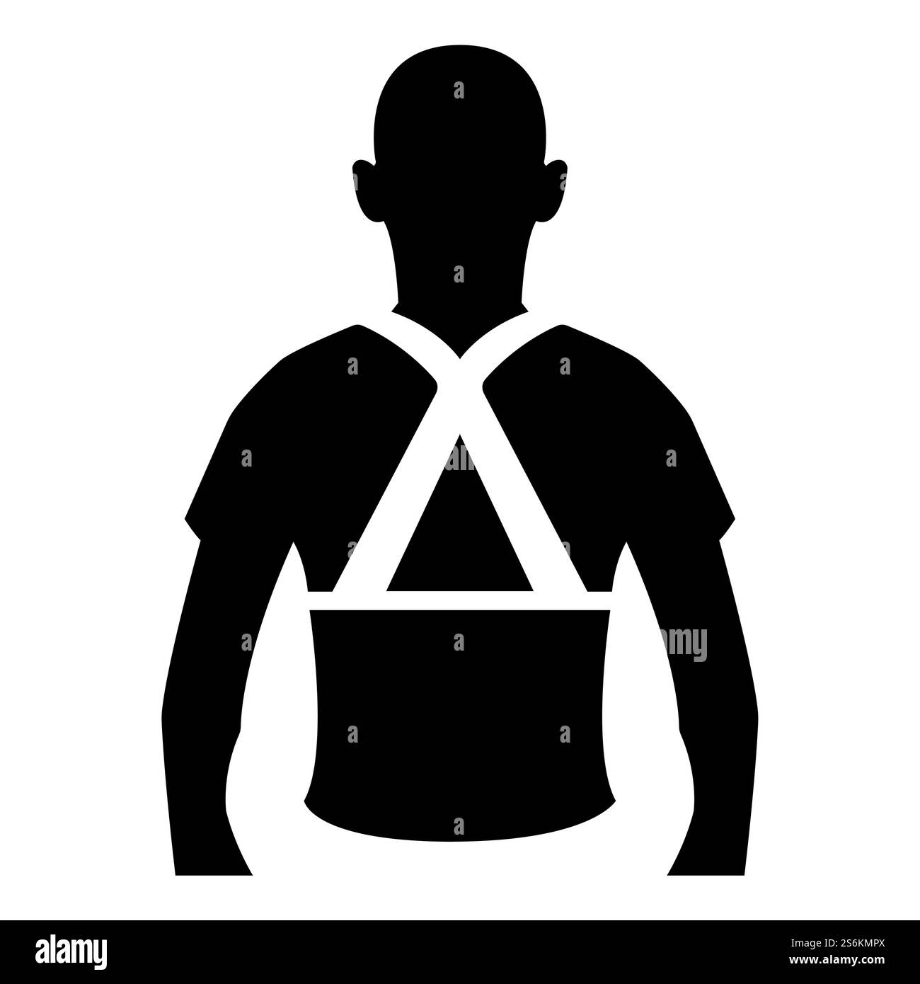 Wear Back Support Symbol Sign Isolate On White Background,Vector ...