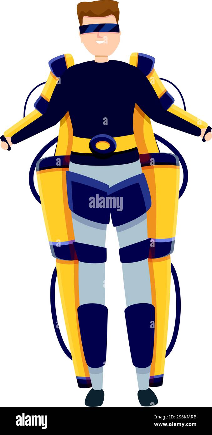 Required exoskeleton icon. Cartoon of Required exoskeleton vector icon ...