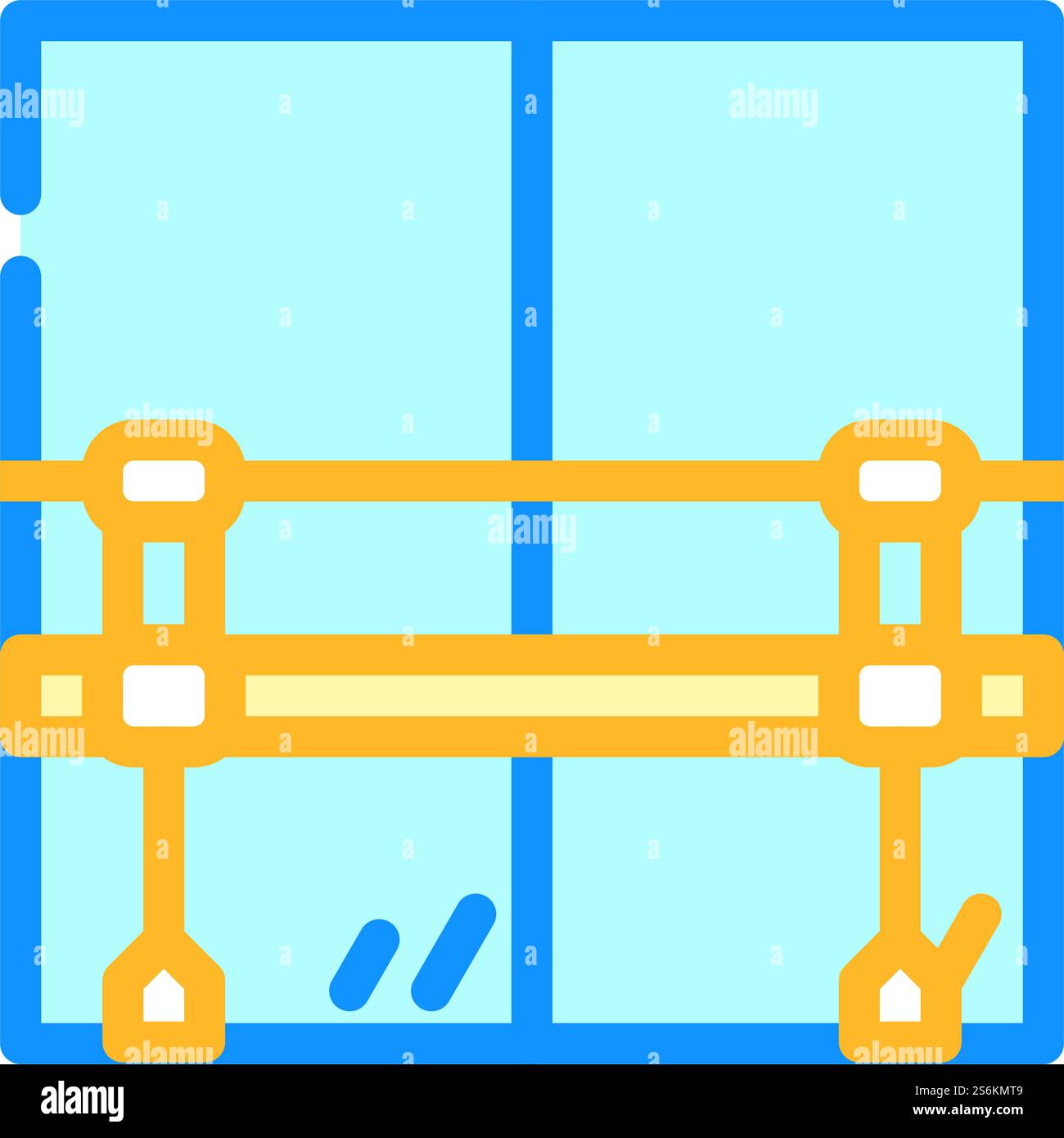 Sign on railings in Stock Vector Images - Alamy