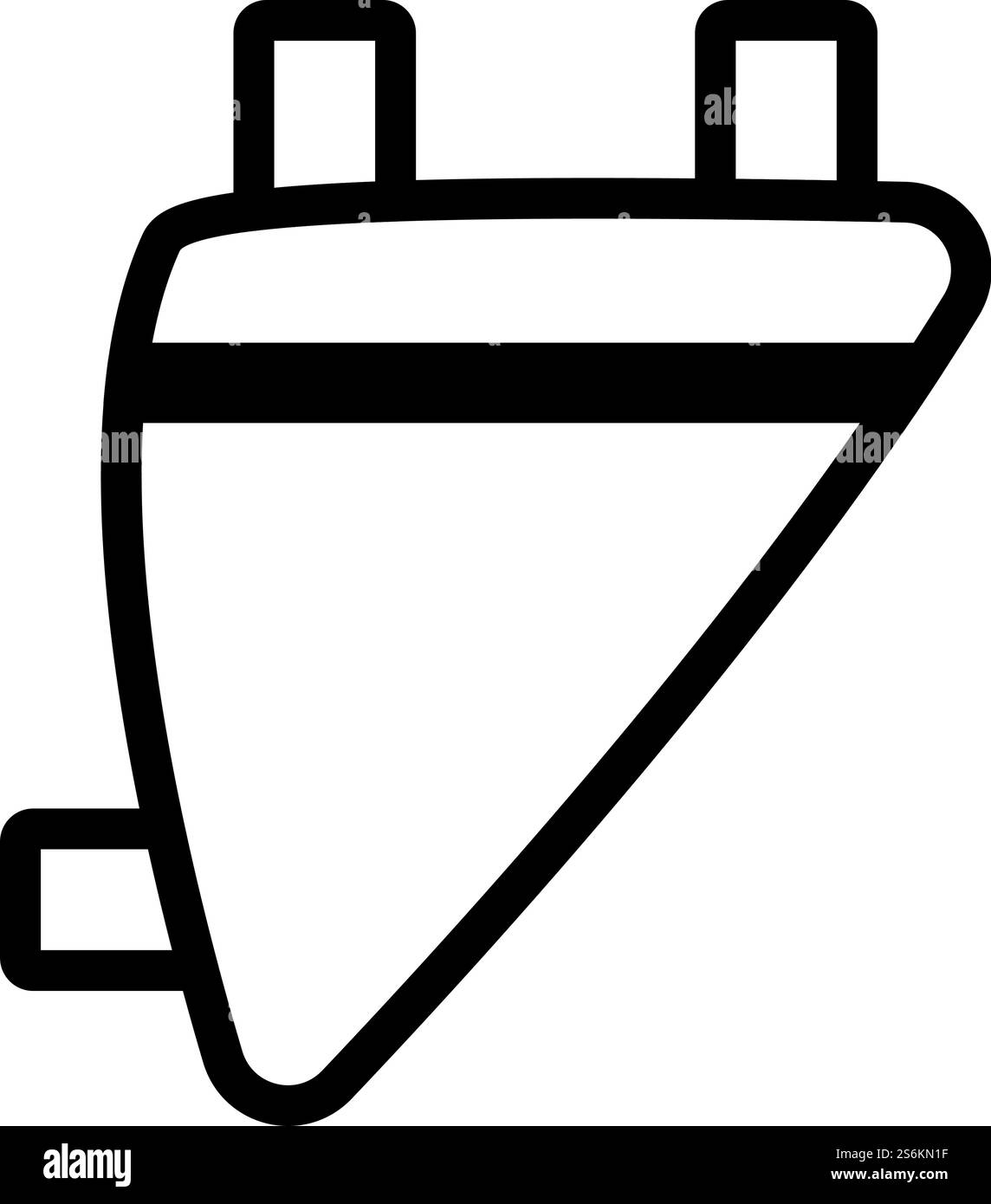 Bike Saddle Bag Icon. Bold outline design with editable stroke width. Vector Illustration Stock ...